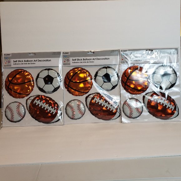 Flomo | Party Supplies | Flomo Self 3d Stick Sport Balloon Art Wall ...